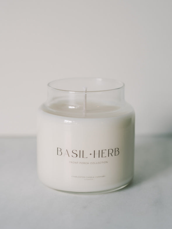 Basil + Herb Candle – Charleston Candle Co.